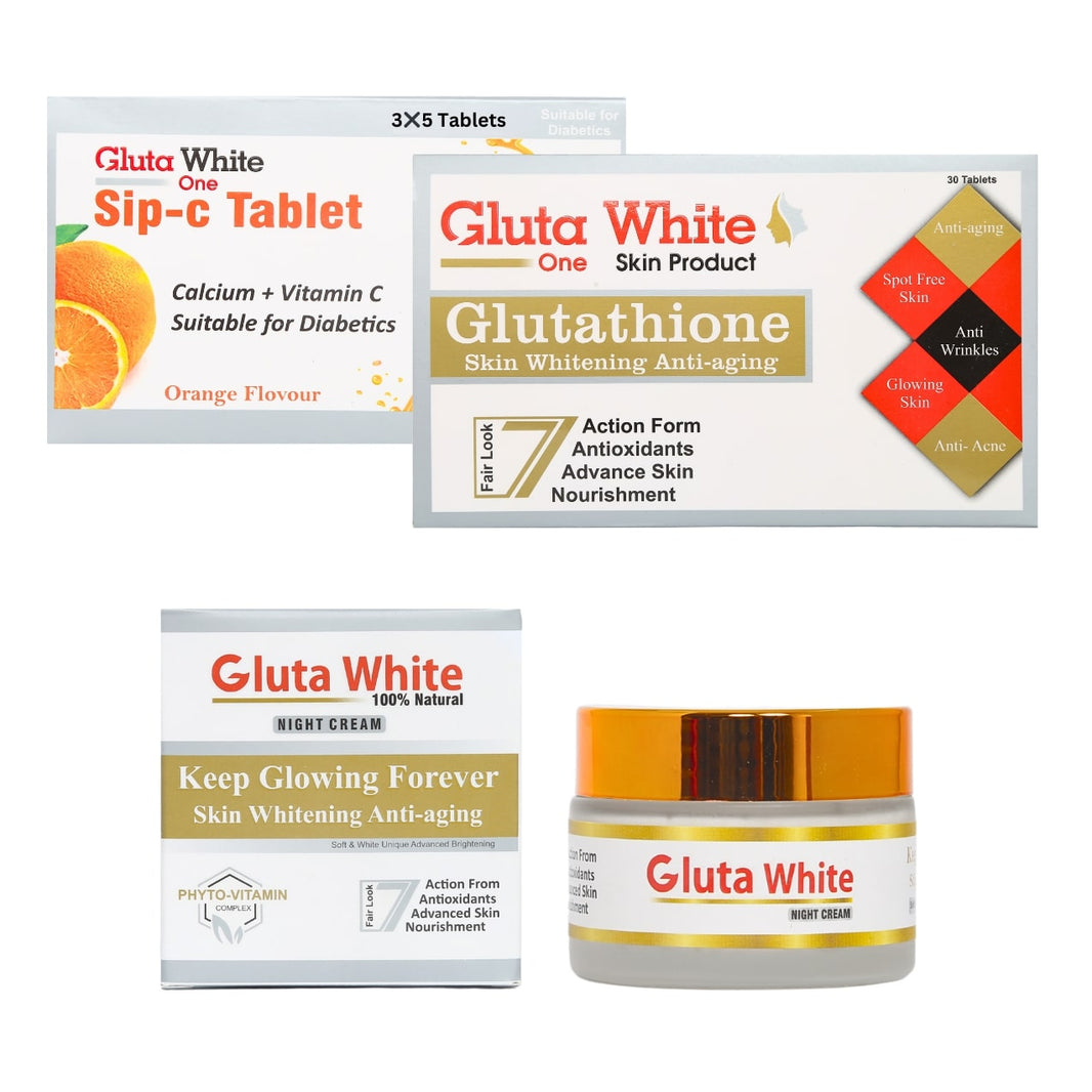 Gluta White Skin Care | Official | Tablets | Cream & Serums – GlutaWhite.PK